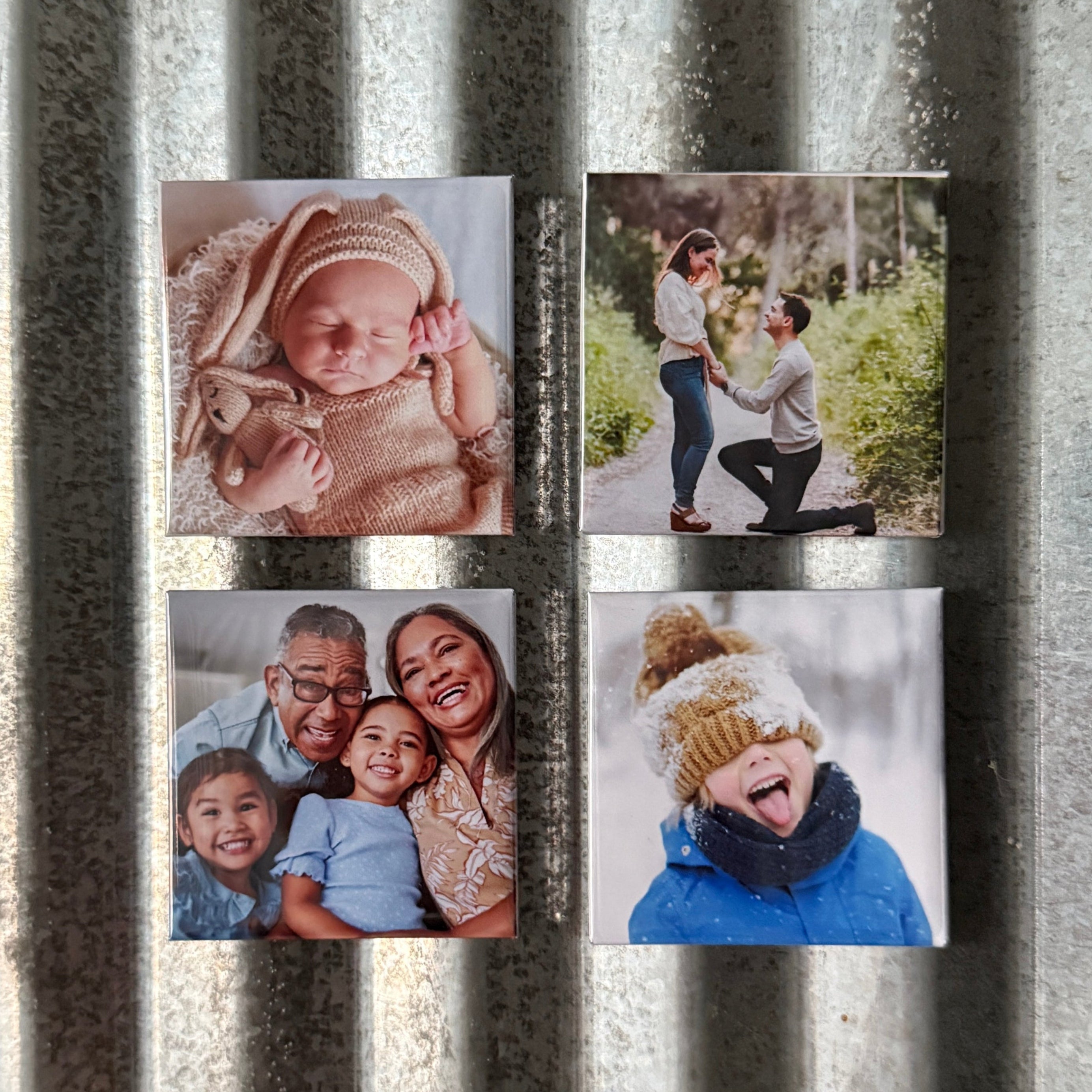 2x2 Custom Magnets (Set of 4) – Porchlight Keepsakes